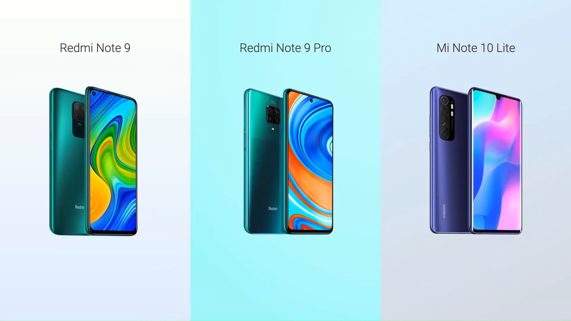 Xiaomi Mi Note 10 Lite, Redmi Note 9 Pro и Redmi Note 9 в Украине ...